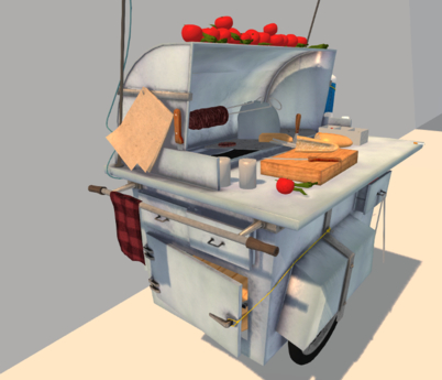 Second Life Marketplace - Street Food Cart FULL PERM