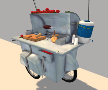Second Life Marketplace - Street Food Cart FULL PERM