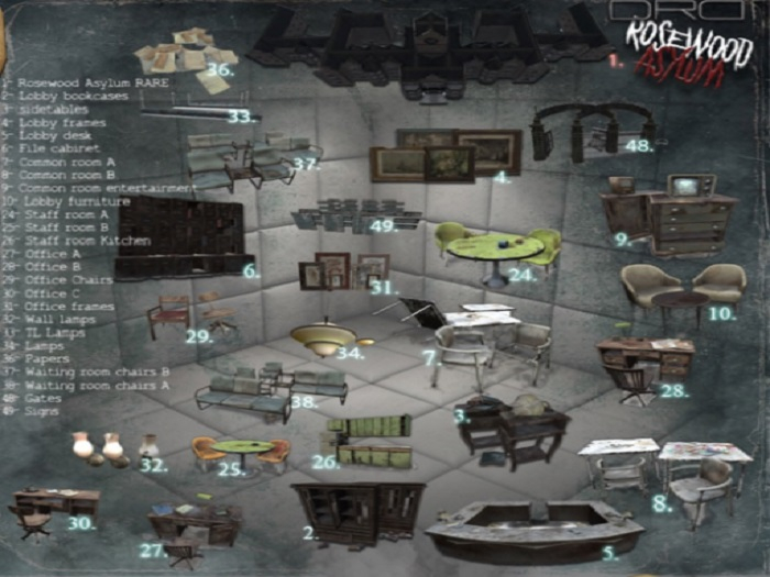 Second Life Marketplace - 10-Asylum-Lobby furniture