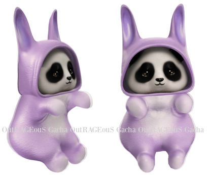Second Life Marketplace - Yokai - Panda Mood - Panda Bunny (lilac)
