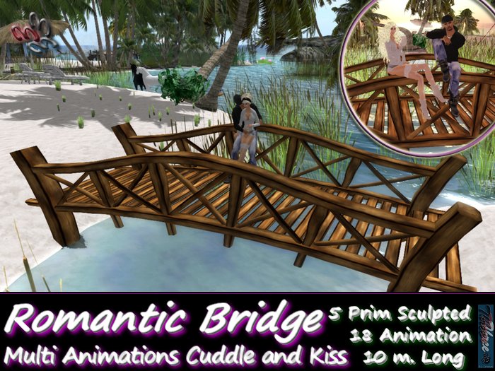 Second Life Marketplace - 333 - Romantic Bridge. High detailed sculpted ...
