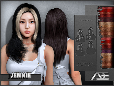Second Life Marketplace - Ade - Jennie Hairstyle (Reds)