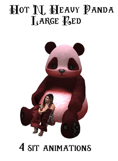Second Life Marketplace - Hot N Heavy - Panda Large Red
