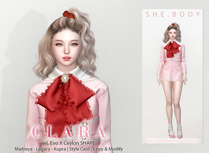 Second Life Marketplace - Clara Shape (lel evox ceylon)