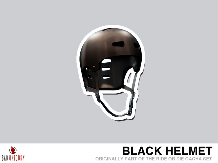 Second Life Marketplace - Helmet (Black) (Previously - Ride or Die ...
