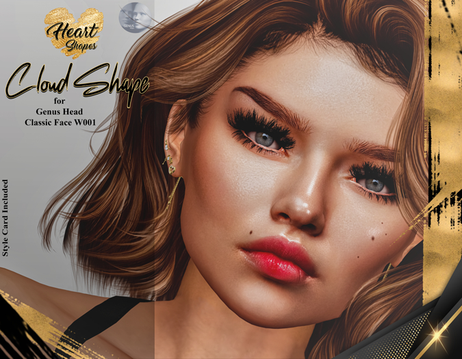 Second Life Marketplace - {Heart} - Cloud Shape - Genus Classic Face W001