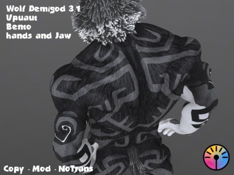 Second Life Marketplace - Wolf demigod 3.1 - Upuaut - Wolf MESH FULL ...