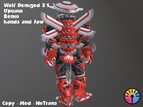 Second Life Marketplace - Wolf demigod 3.1 - Upuaut - Wolf MESH FULL ...