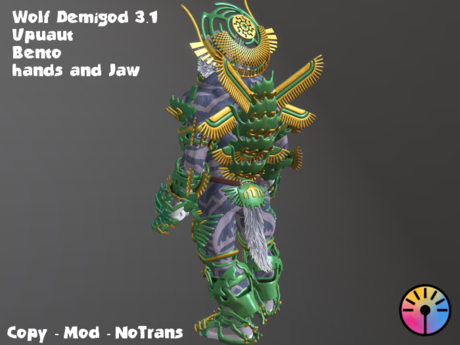 Second Life Marketplace - Wolf demigod 3.1 - Upuaut - Wolf MESH FULL ...
