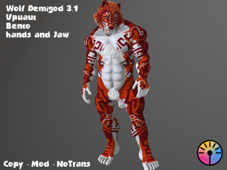 Second Life Marketplace - Wolf demigod 3.1 - Upuaut - Wolf MESH FULL ...