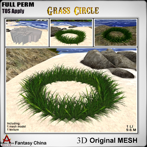 Second Life Marketplace - Full Perm Grass Circle