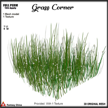 Second Life Marketplace - Full Perm Mesh Grass Corner