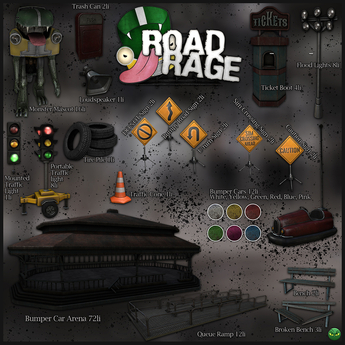 Second Life Marketplace - MadPea Road Rage Bumper Cars