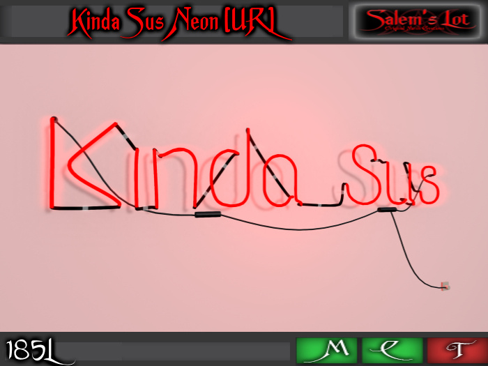 Second Life Marketplace - [SL]Kinda Sus Neon (UR Series)