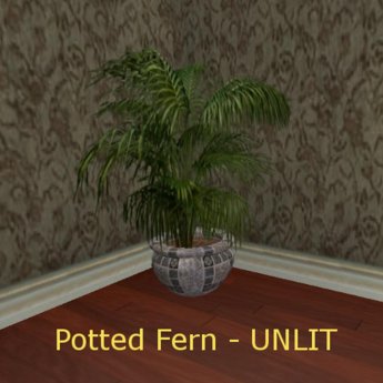 Second Life Marketplace - POTTED FERN w/TEXTURE CHANGE (COPY)
