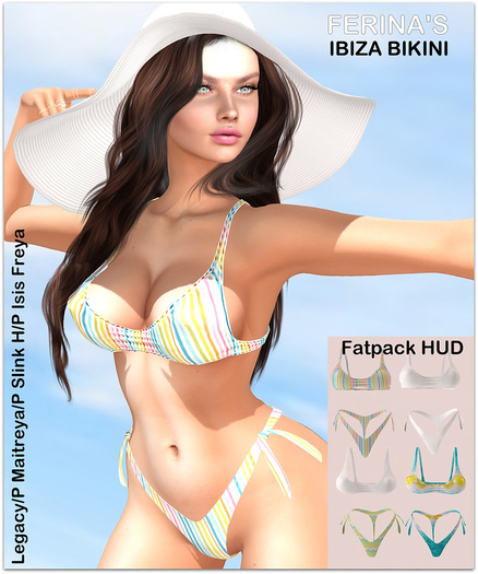 Second Life Marketplace - !FERINA'S IBIZA BIKINI- [box]