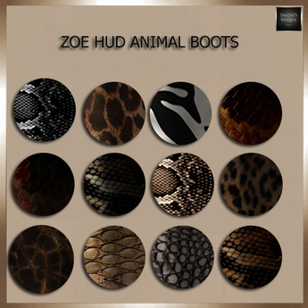 Second Life Marketplace - SAS - Zoe HUD Animal Boots (MB)