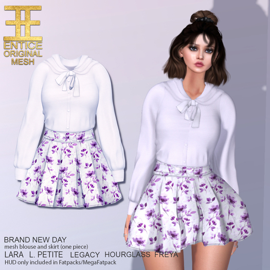 Second Life Marketplace - Entice - Brand New Day - Floral - Lilac