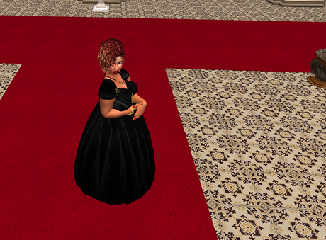 Second Life Marketplace - Black Ballgown for Plus Size Avatars - BBW