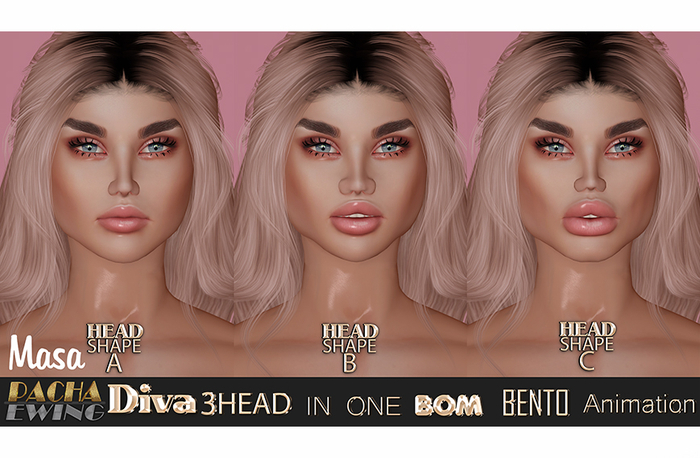 Second Life Marketplace - PACHA_Head/Masa /Bento /Belleza /Maitreya ...