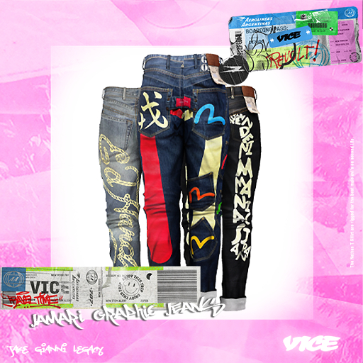 Second Life Marketplace - VICE - Kiki Denim Jeans "FATPACK"