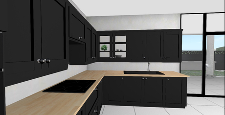 Second Life Marketplace - KITCHEN IKEA SAVEDAL BLACK COMPLETE MESH ...