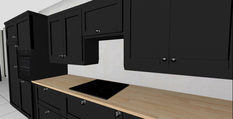 Second Life Marketplace - KITCHEN IKEA SAVEDAL BLACK COMPLETE MESH ...
