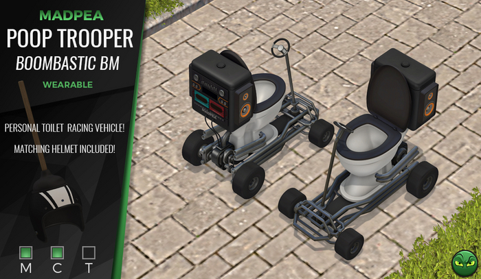Second Life Marketplace - MadPea Pooper Trooper - Boombastic BM