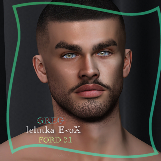 Second Life Marketplace - BLACK CHARM - GREG SHAPE for LELUTKA FORD 3.1 ...