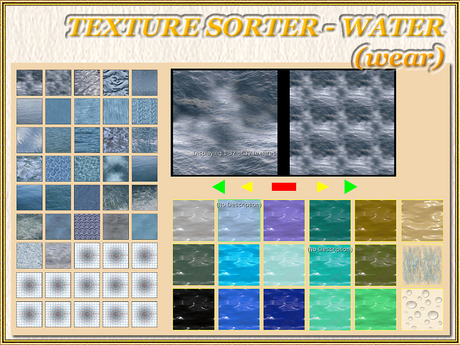 Second Life Marketplace - !!!-UPDATE-!!! TEXTURE SORTER - WATER v18.09. ...