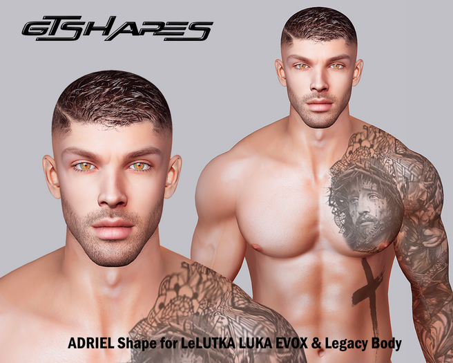 Second Life Marketplace - ADRIEL SHAPE FOR LELUTKA LUKA EVOX & LEGACY BODY