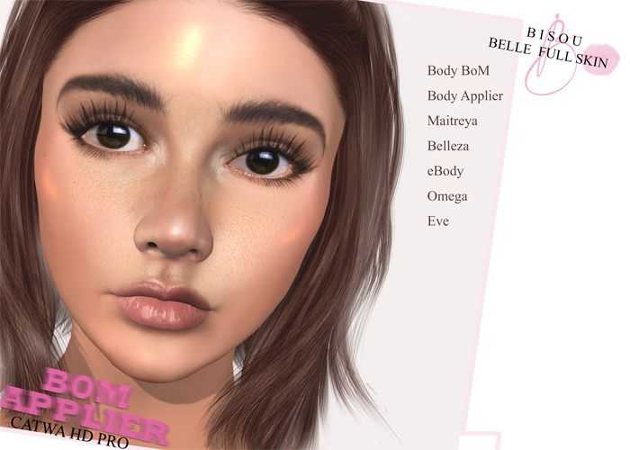 Second Life Marketplace - Belle skin Body BoM Catwa HDPRO ( Tan )