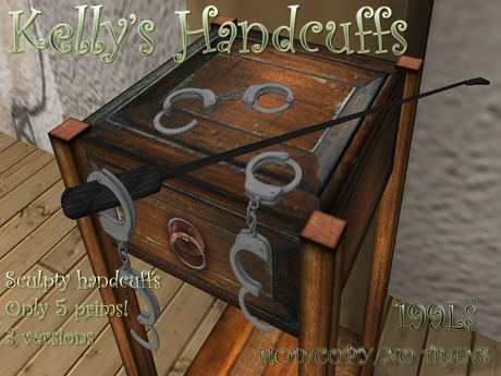 Second Life Marketplace - Kelly's Sculpted Handcuffs