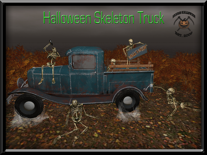 Second Life Marketplace - HALLOWEEN - SKELETON TRUCK