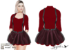 Second Life Marketplace - Maitreya Ursula Punk Mini Dress Red