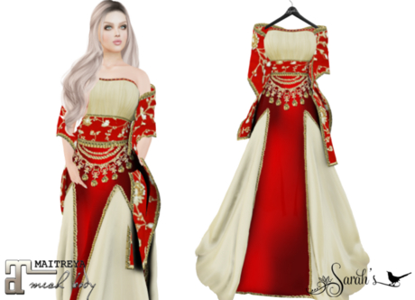 Second Life Marketplace - Maitreya Lisa Medival Gown Celtic Castel