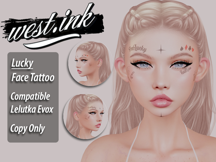 Second Life Marketplace - !west.ink - Face - Lucky Female Evox