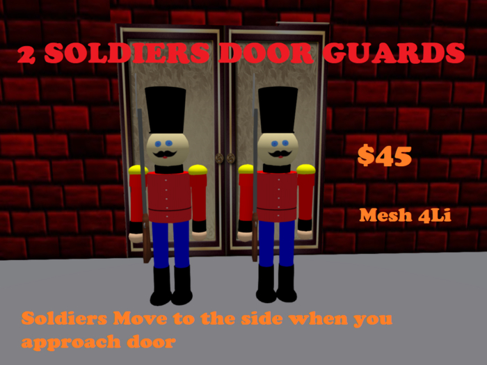 Second Life Marketplace - 2 Soldiers Door Guards