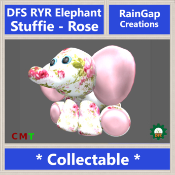 Second Life Marketplace - DFS RYR Elephant Stuffie - Rose