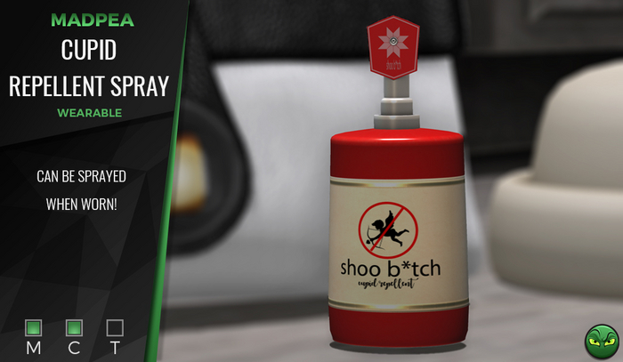 Second Life Marketplace - MadPea Cupid Repellent Spray