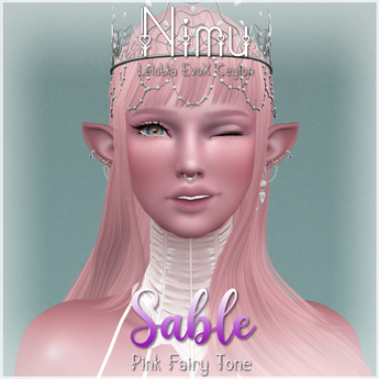 Second Life Marketplace - NIMU - Sable skin - Pink Fairy Tone