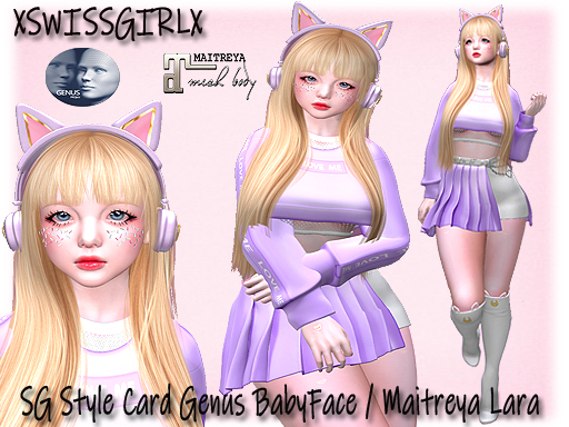 Second Life Marketplace - SG Style Card Genus BabyFace / Maitreya Lara