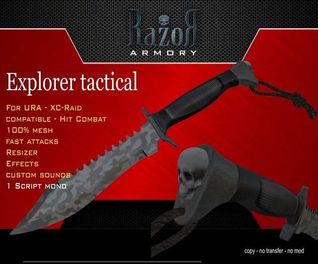 Second Life Marketplace - .::Razor::. >> Explorer Tactical(BOXED)