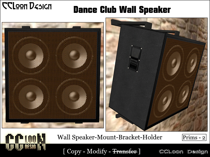 Second Life Marketplace - CCLoon Design - Wall Speaker CL19