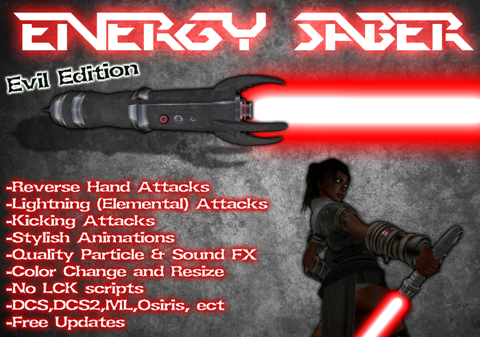 Second Life Marketplace - Evil Energy Saber v1.01 DCS and DCS2