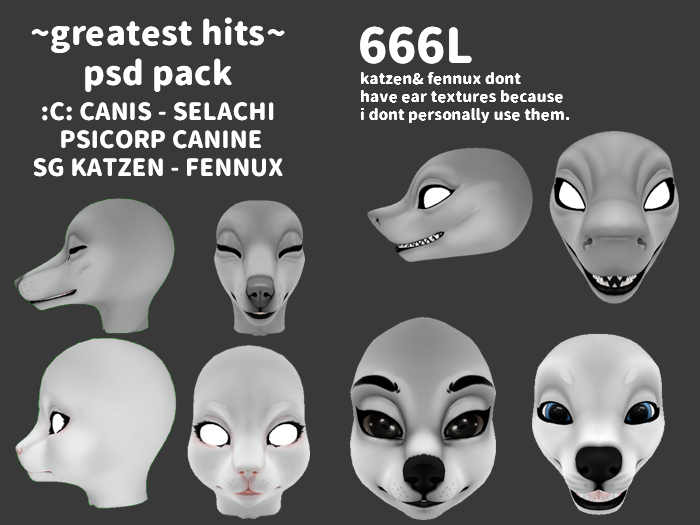 Second Life Marketplace - [g.] ~greatest hits~ psd kits