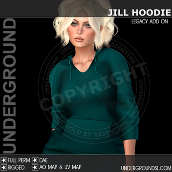 Second Life Marketplace - [UG MESH] JILL HOODIE - LEGACY ADD ON