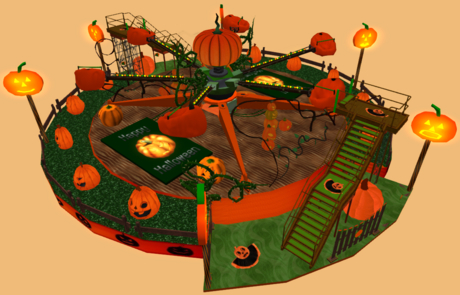 Second Life Marketplace - (CC) Carnival Funfair: Pumpkin Patch Ride ...