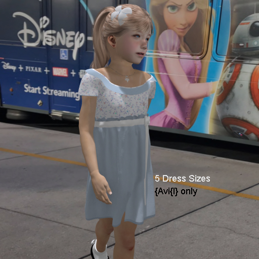 Second Life Marketplace - Dacotahs lil Ella Dress Blue