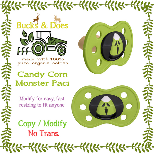 Second Life Marketplace - [Bucks & Does] Candy corn monster pacifier